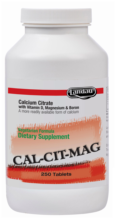 Landau Kosher Cal-Cit-Mag Calcium Citrate with Vitamin D, Magnesium ...