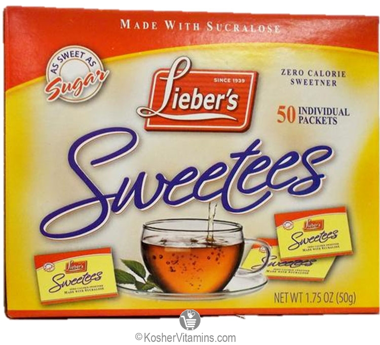 Lieber’s Kosher Sweetees Zero Calories Sweetener 50 Packets - Passover ...