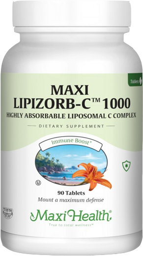 Maxi Health Kosher Lipizorb-C™ Vitamin C 1000 mg 90 Tablets ...