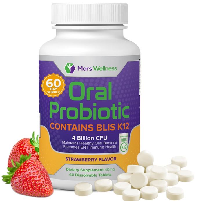 Mars Wellness Kosher Oral Probiotics with Blis K12 4 Billion CFU ...