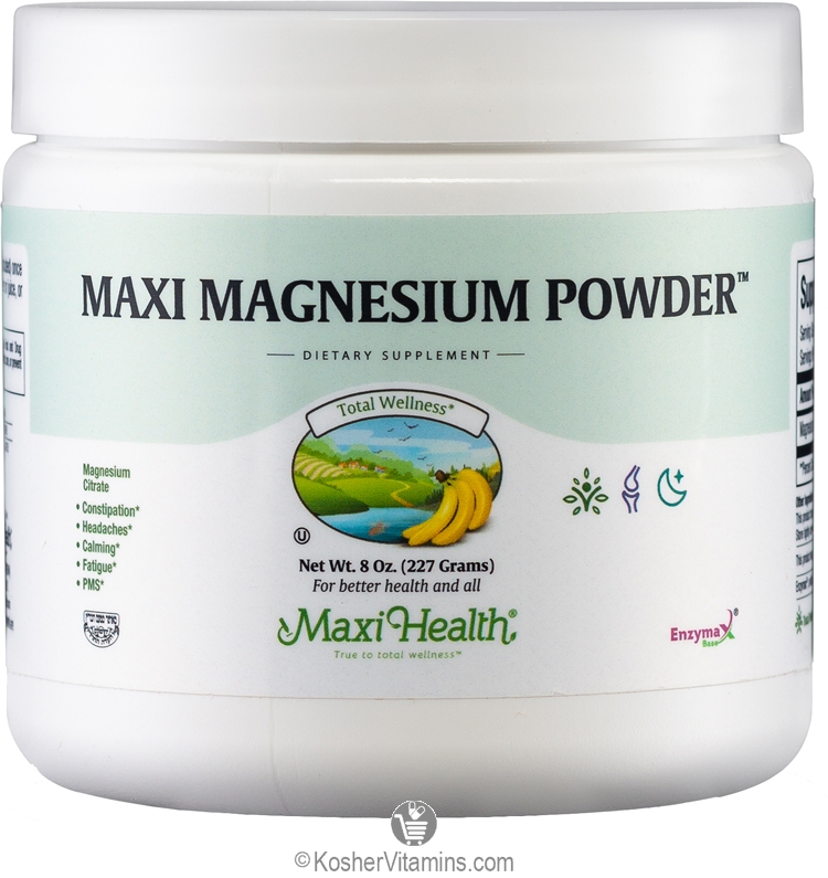 Maxi Health Kosher Maxi Magnesium Citrate Powder 8 OZ - Koshervitamins.com