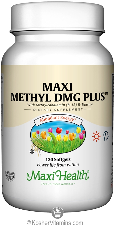 Maxi Health Kosher Maxi Methyl DMG Plus 60 MaxiCaps - Koshervitamins.com