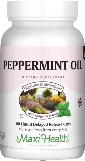 Maxi Health Kosher Peppermint Oil Delayed Release 60 Capsules ...