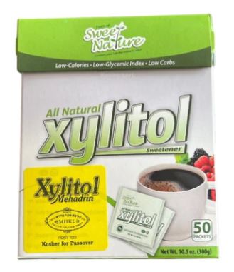 Mehadrin Kosher Xylitol 50 Packets 10.5 Oz - Koshervitamins.com
