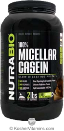 NutraBio Kosher Micellar Casein Chocolate Milkshake Dairy 2 LB ...