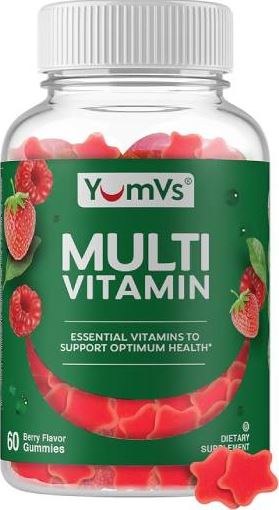 Yum V’s Kosher Multi Vitamin + Mineral Formula with Choline Chewable ...
