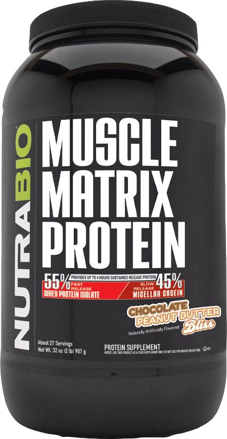 NutraBio Kosher Muscle Matrix Chocolate Peanut Butter Bliss - Dairy 2 ...