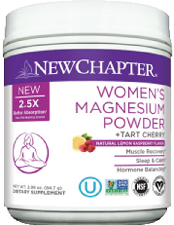 New Chapter Kosher Women’s Magnesium Powder +Cherry Tart 3 oz ...