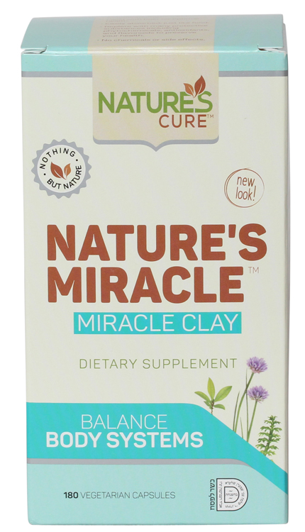 Natures Cue Kosher Miracle Clay 180 Vegetarian Capsules ...