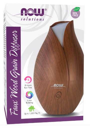 Now Ultrasonic Faux Wood Grain Essential Oil Diffuser 1 Diffuser ...