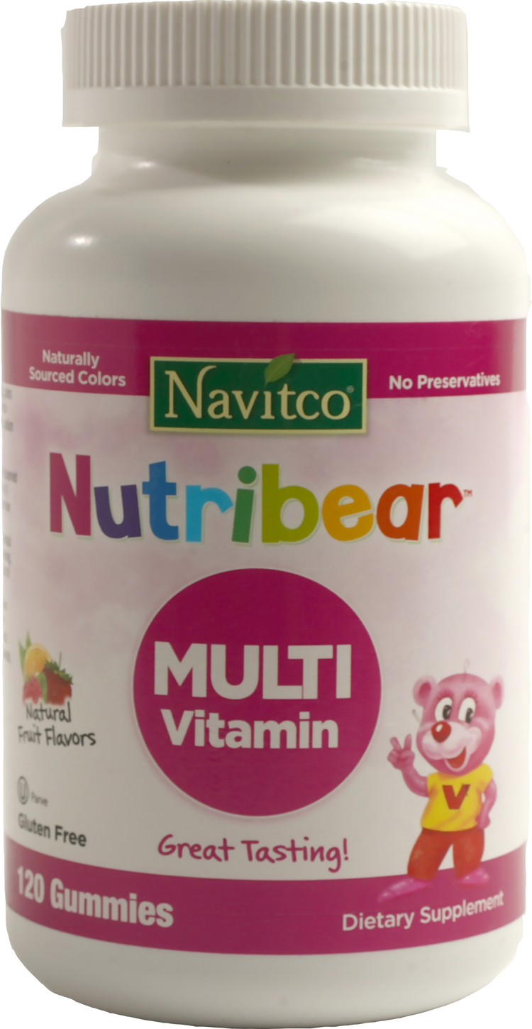 Navitco Kosher NutriBear Multi Vitamin Chewable Gummies - Fruit Flavor ...