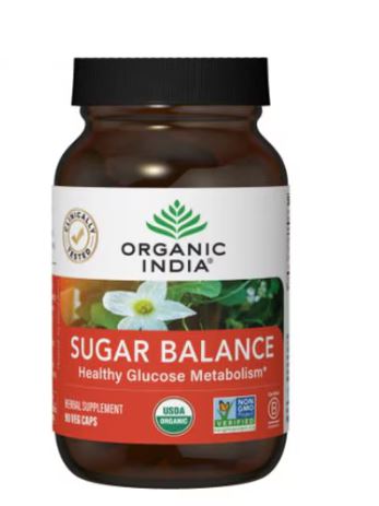 Organic India Kosher Sugar Balance - Healthy Glucose Metabolism 90 ...