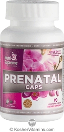 Nutri-Supreme Research Kosher Prenatal Caps Once Daily 90 Vegetarian ...