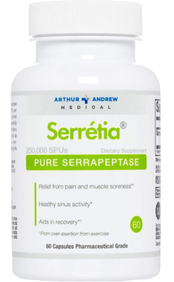 Arthur Andrew Medical Kosher Serretia 250,000 SPU Pure Serrapeptase 60 ...