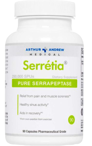 Arthur Andrew Medical Kosher Serretia 250,000 SPU Pure Serrapeptase 90 ...