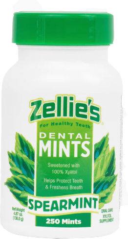 Zellies Kosher Xylitol Dental Mint - Spearmint 250 Mints ...