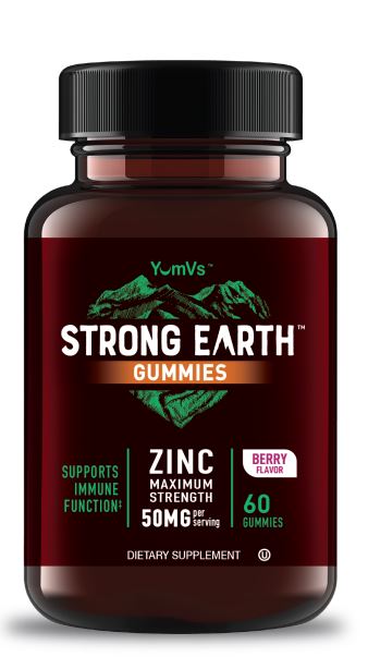 Yum V’s Kosher Strong Earth Zinc 25 mg - Maximum Strength Gummies ...