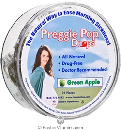 Three Lollies Kosher Preggie Pop Drops Green Apple 21 Drops ...