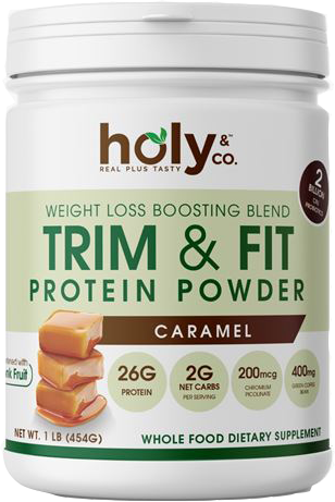 Holy & Co. Kosher Diet Support Trim & Fit Protein Powder - Caramel ...