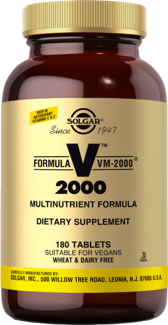 Solgar Kosher Formula VM-2000 Multi Vitamin & Mineral 180 Tablets ...