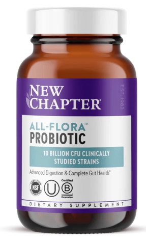 New Chapter Kosher Probiotic All-Flora Advanced Digestion & Complete ...