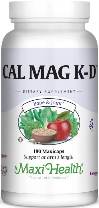 Maxi Health Kosher Cal Mag K - D Calcium Magnesium Bone And Joint 180 ...