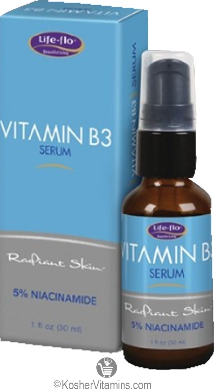 Life-Flo Vitamin B3 Serum with 5% Niacinamide 1 oz - Koshervitamins.com