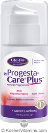 Life-Flo Progesta-Care Plus with Phytoestrogens Cream for Women 4 Oz ...