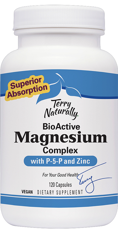 Terry Naturally Vitamins Kosher BioActive Magnesium Complex - with P-5 ...