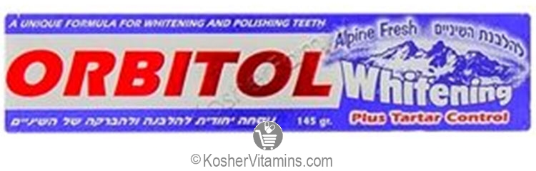 Orbitol Kosher Toothpaste - Alpine Fresh Whitening 3.5 Oz ...