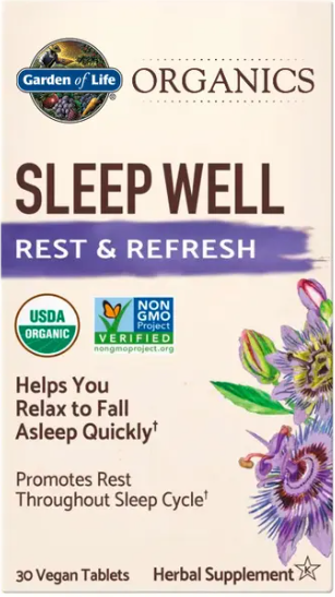Garden of Life Kosher Organics Sleep Well Rest & Refresh 30 Vegan ...