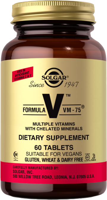 Solgar Kosher Formula VM-75 Multiple Vitamins with Chelated Minerals 60 ...